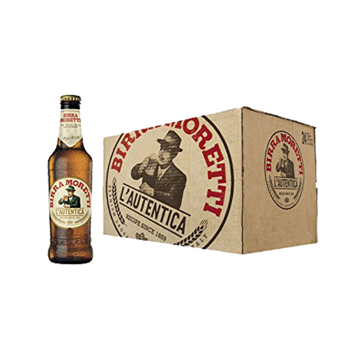 Birra MORETTI ZERO Alkoholfreies Bier Kiste 24 x 330 ml Italien - drink ...