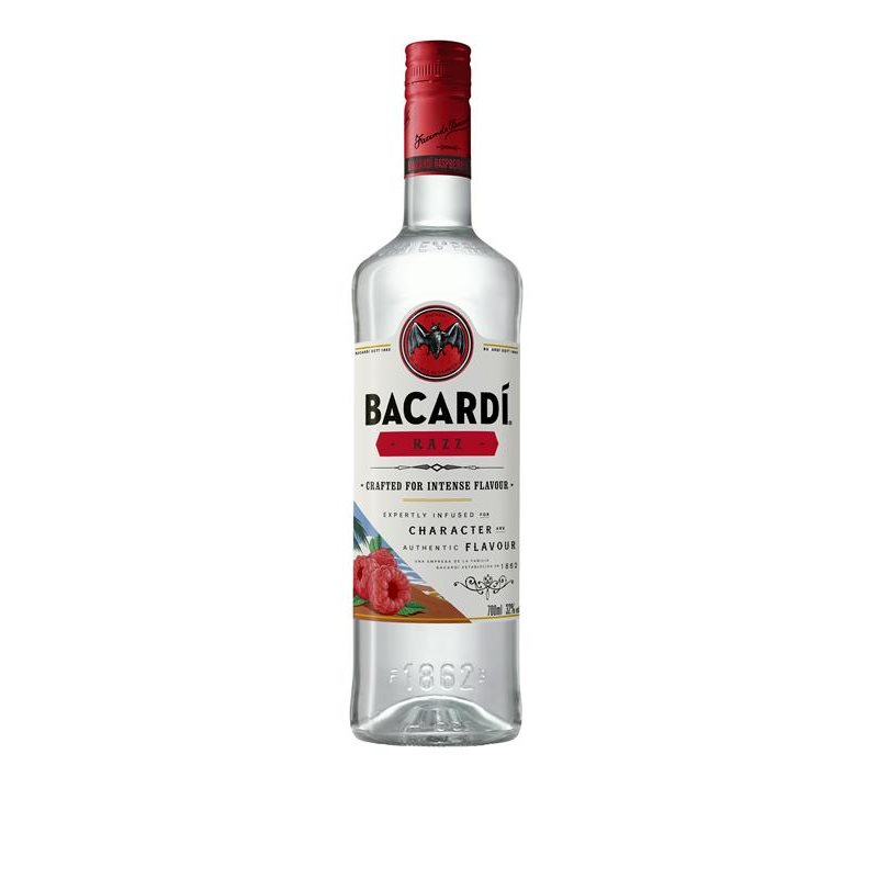 BACARDI RAZZ Raspberry flavoured Rum Drink 70 cl / 32 % Puerto Rico ...